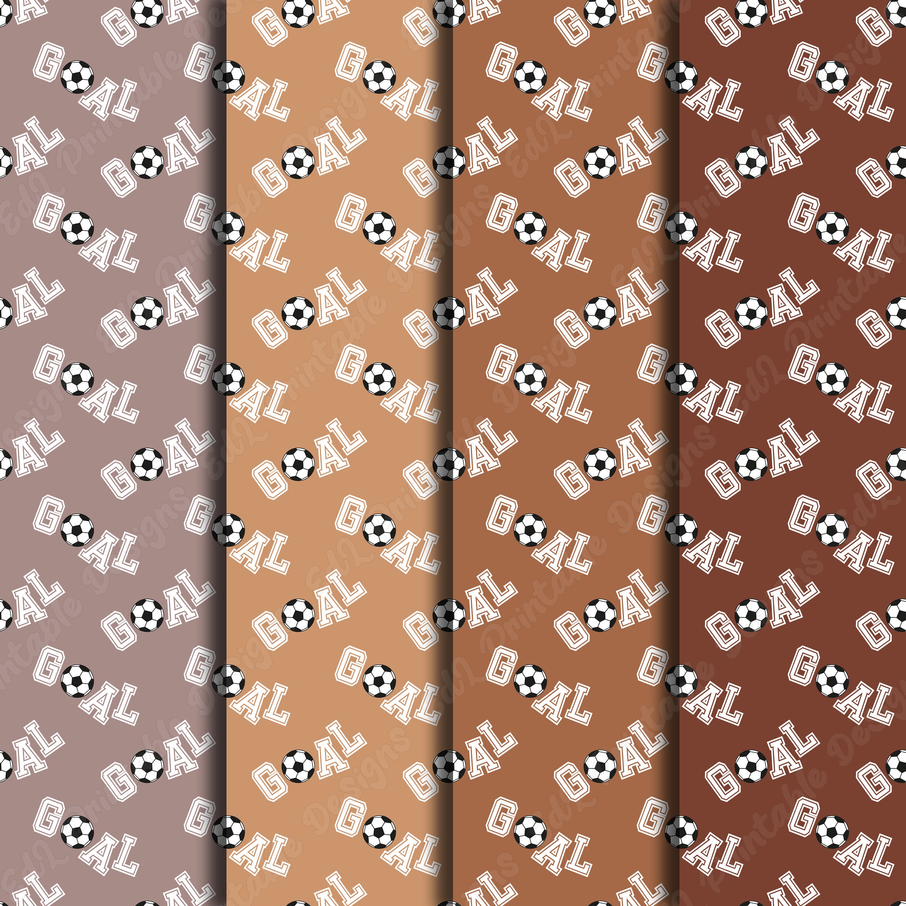 Goal Digital Paper, Soccer Ball Printable Background, Football ...