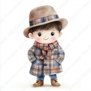 20 Cute Detective Boy Clip Art, Spy Kid Printable Images, Secret Agent ...