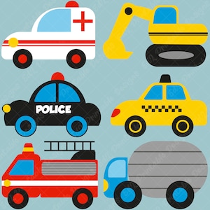 Cute Cars Clip Art, Vehicles Png, Printable Auto Party Decor ...