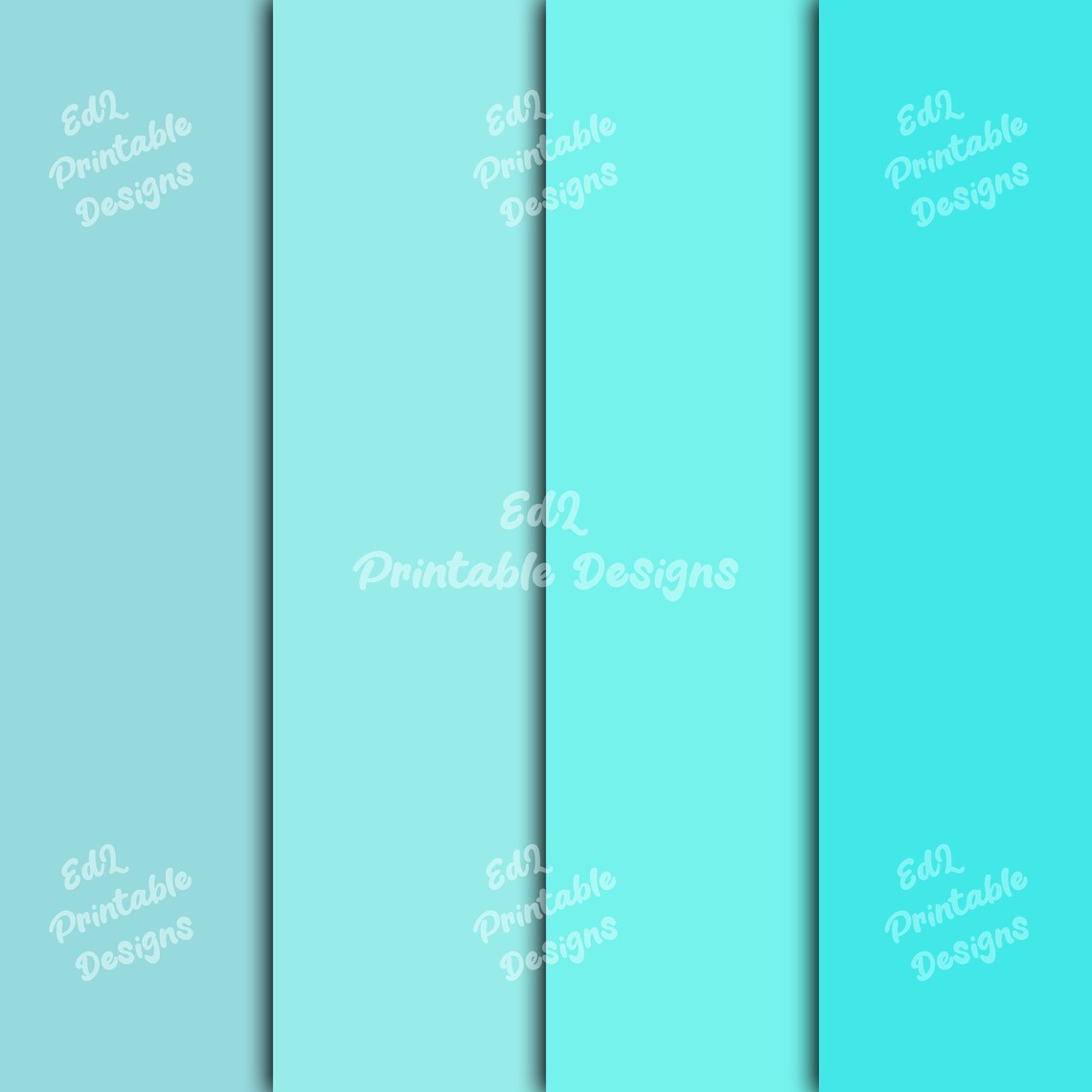Turquoise Digital Paper Pack, Scrapbook Backgrounds (set of 20 ...