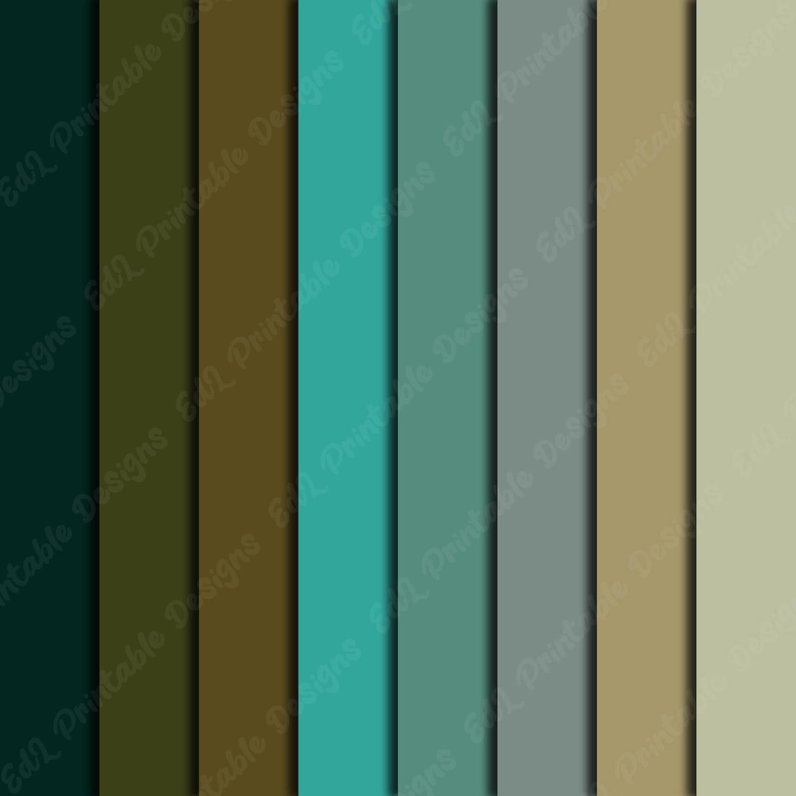 Boho Earth Tones Digital Paper, 56 Solid Color Seamless Patterns ...