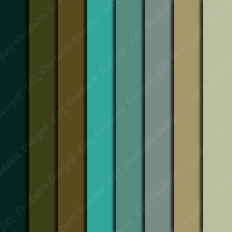 Boho Solid Colors Digital Paper, Earth Tones Printable Background ...