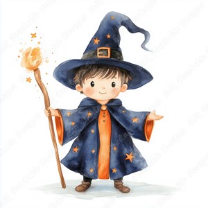 20 Cute Wizard Boy Clip Art, Wizard School Printable Images, Witch Boys ...