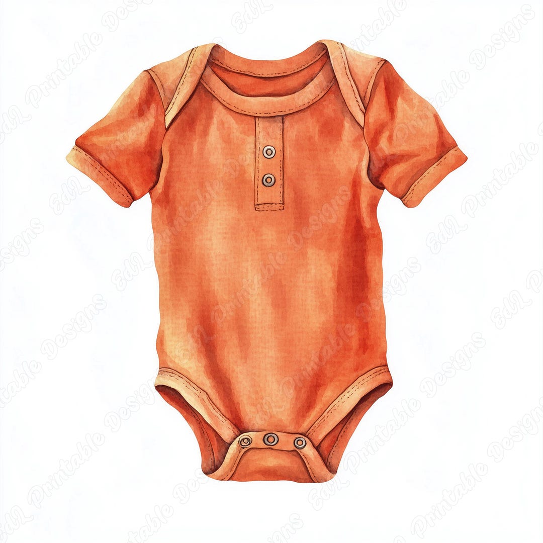 20 Watercolor Baby Grow Clip Art, Baby Onesie Printable Images, Baby ...