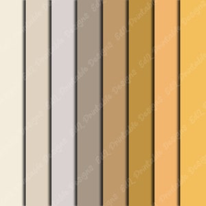 Boho Solid Colors Digital Paper, Earth Tones Printable Background ...