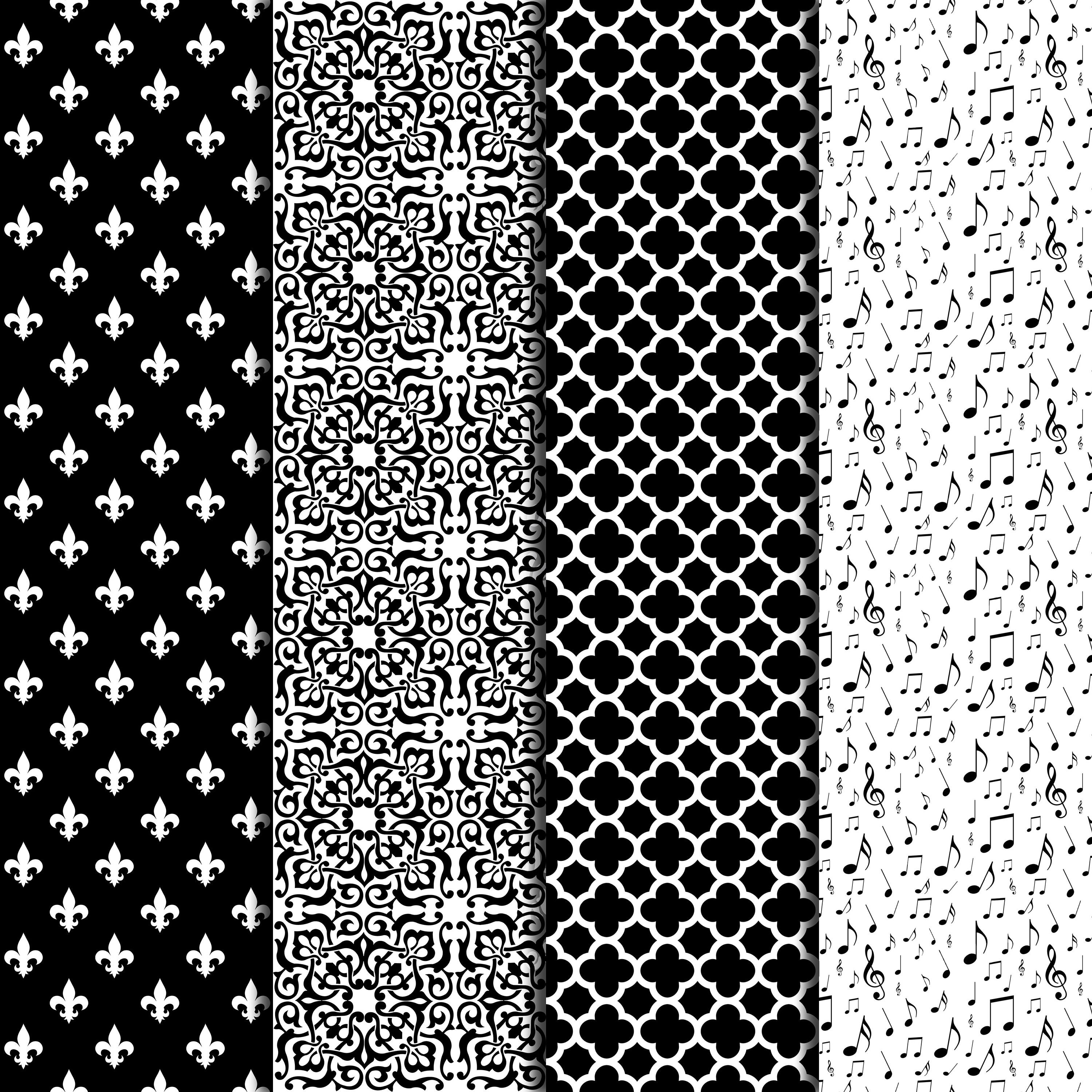 Music Patterns Digital Paper, Music Notes Printable Background, 12x12 ...