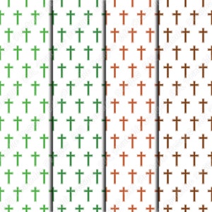 Colorful Holy Cross Digital Paper, Jesus Cross Printable Background ...