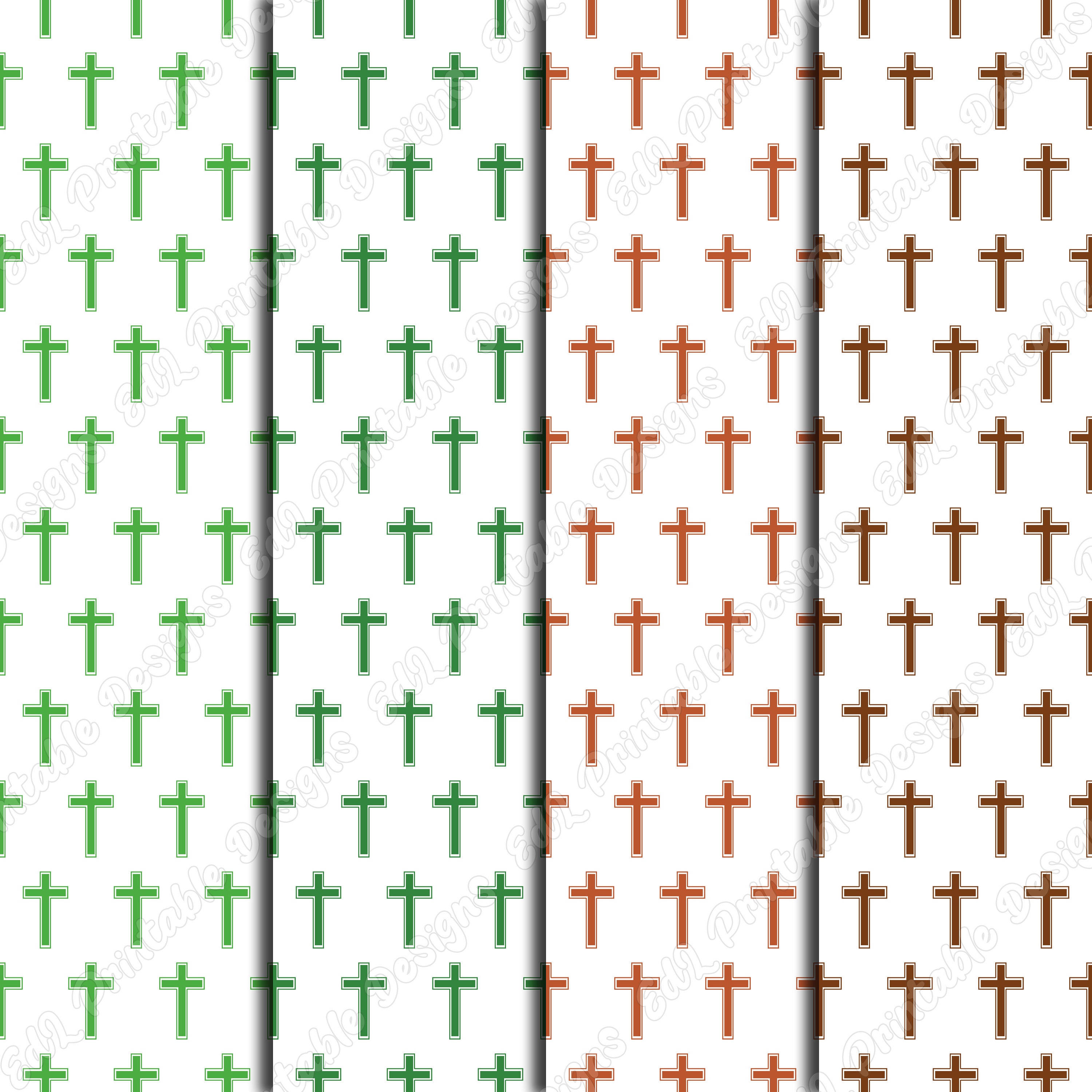 Colorful Holy Cross Digital Paper, Jesus Cross Printable Background ...