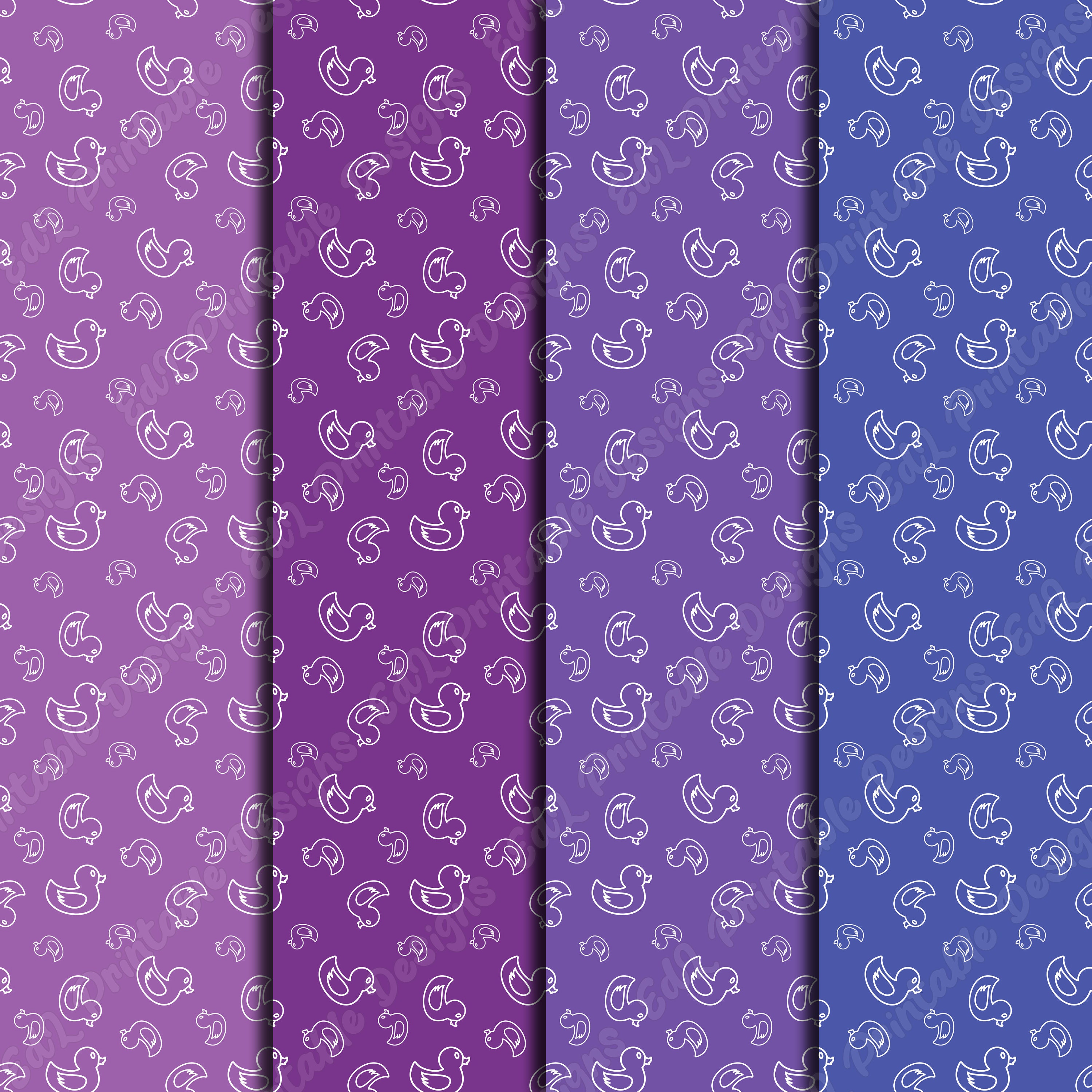 Rubber Duck Confetti Digital Paper, Toy Printable Background, Baby Boy ...