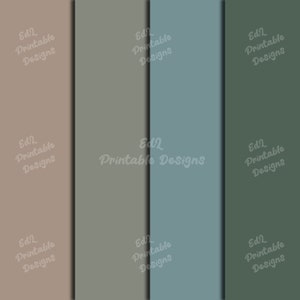 Earth Tones Digital Paper Pack, Boho Solid Colors Printable Background ...