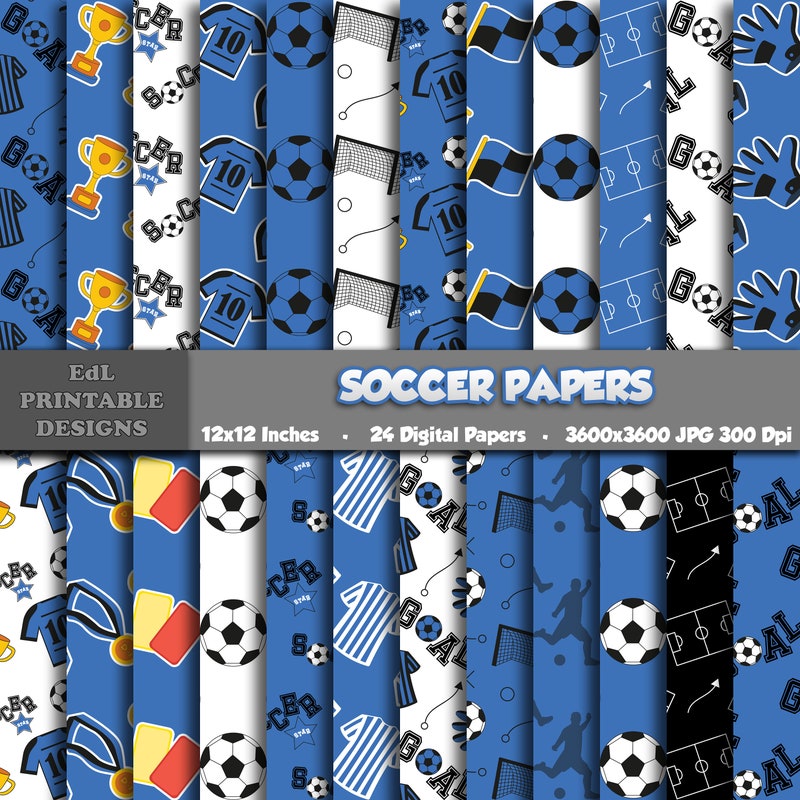 Soccer Pattern - Etsy