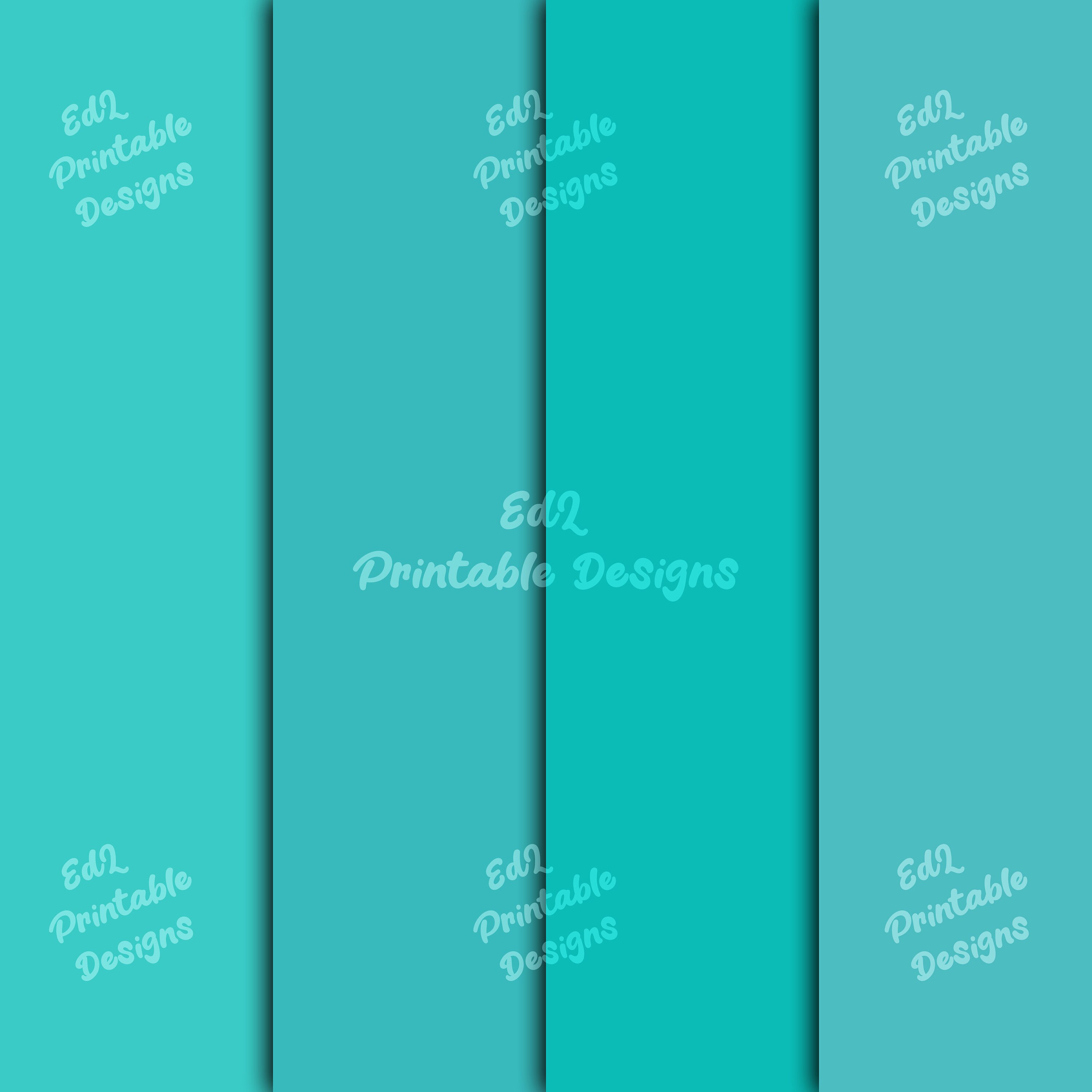 Shades of Turquoise Digital Paper Pack, Printable Turquoise Background ...