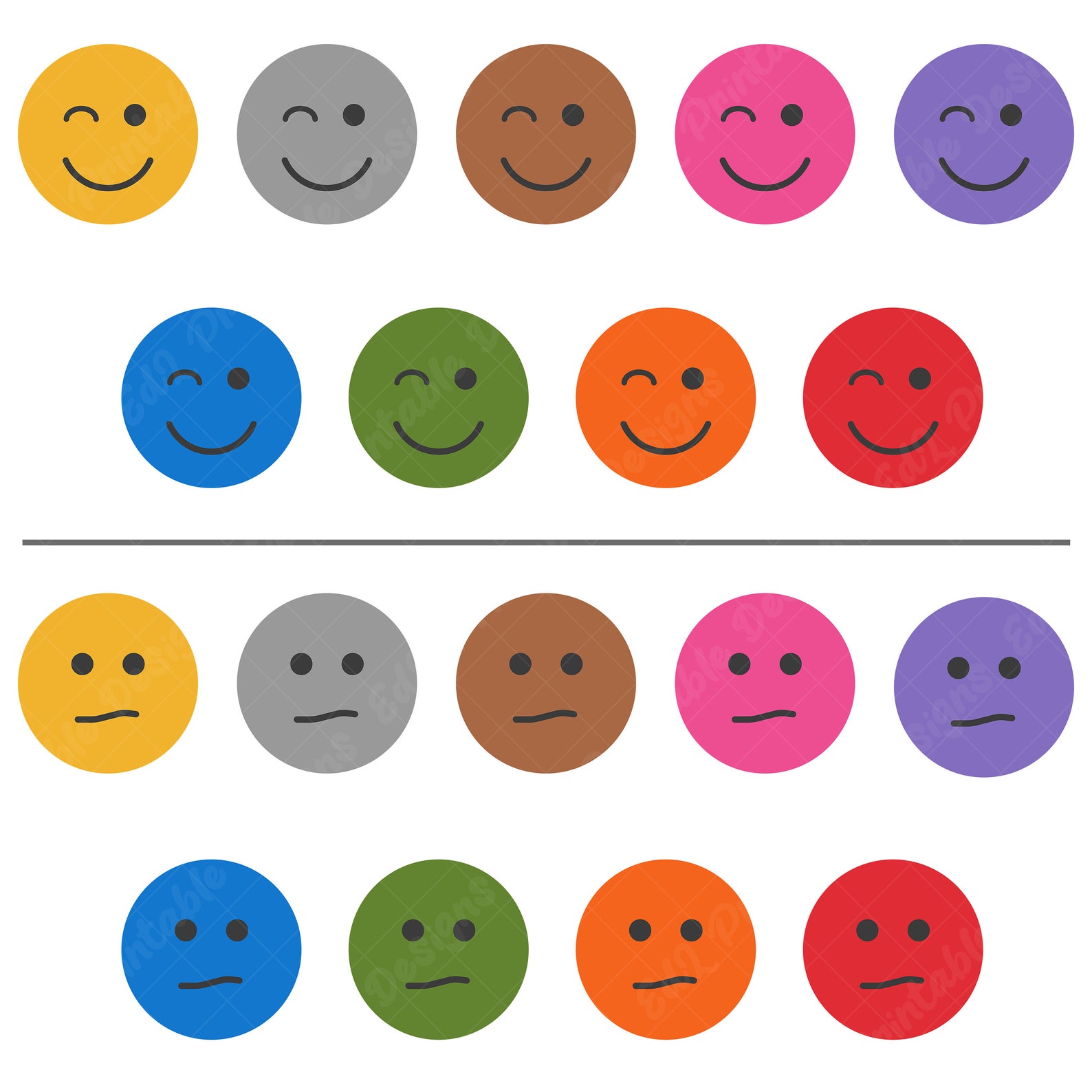 108 Smiley Face Clip Art, Groovy Png, Printable Happy Smiley Faces ...