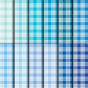 100 Plaid Pattern Digital Paper, Colorful Tartan Printable Background ...