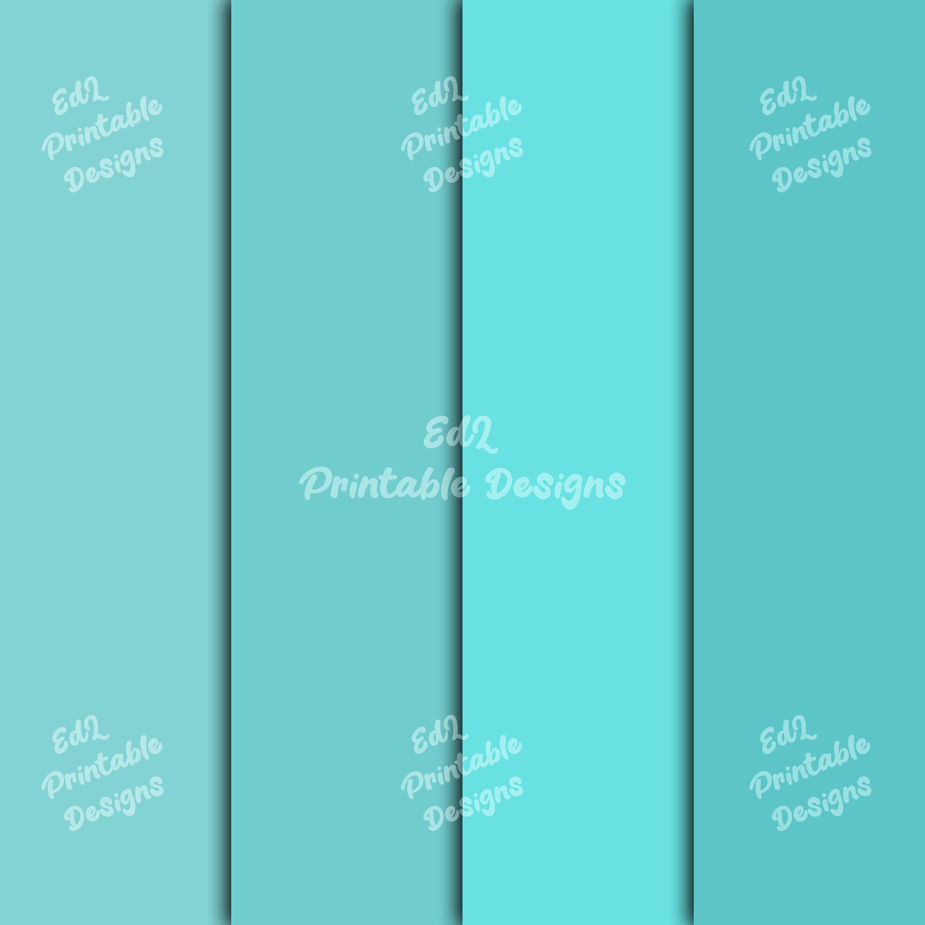 Shades of Turquoise Digital Paper Pack, Printable Turquoise Background ...