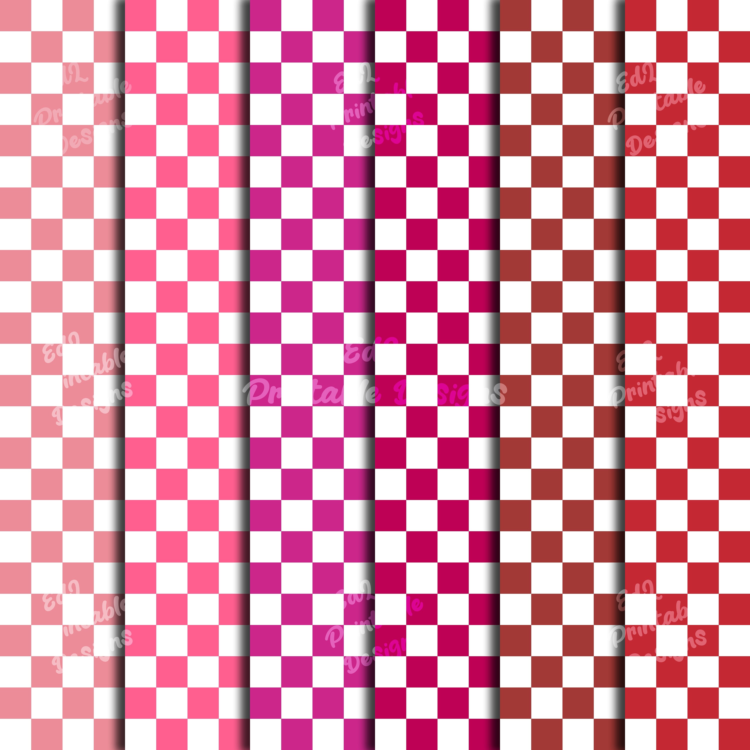 Checkered Digital Paper, Checkerboard Printable Background, Checker ...