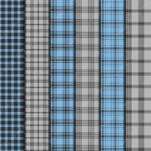 Light Blue and Light Gray Plaid Digital Papers, Tartan Printable ...