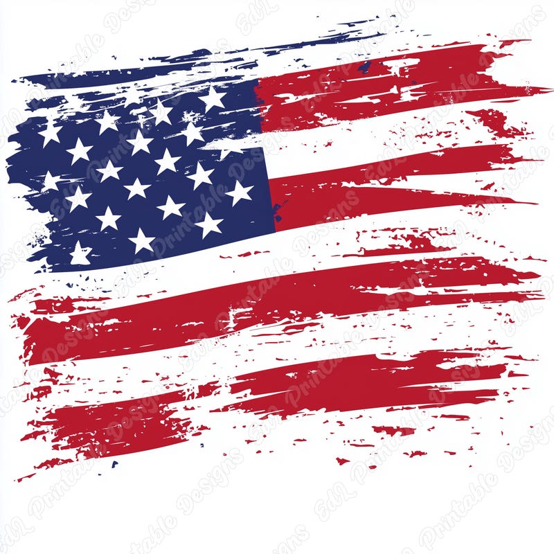 Usa Flag Pdf Stencil - Etsy