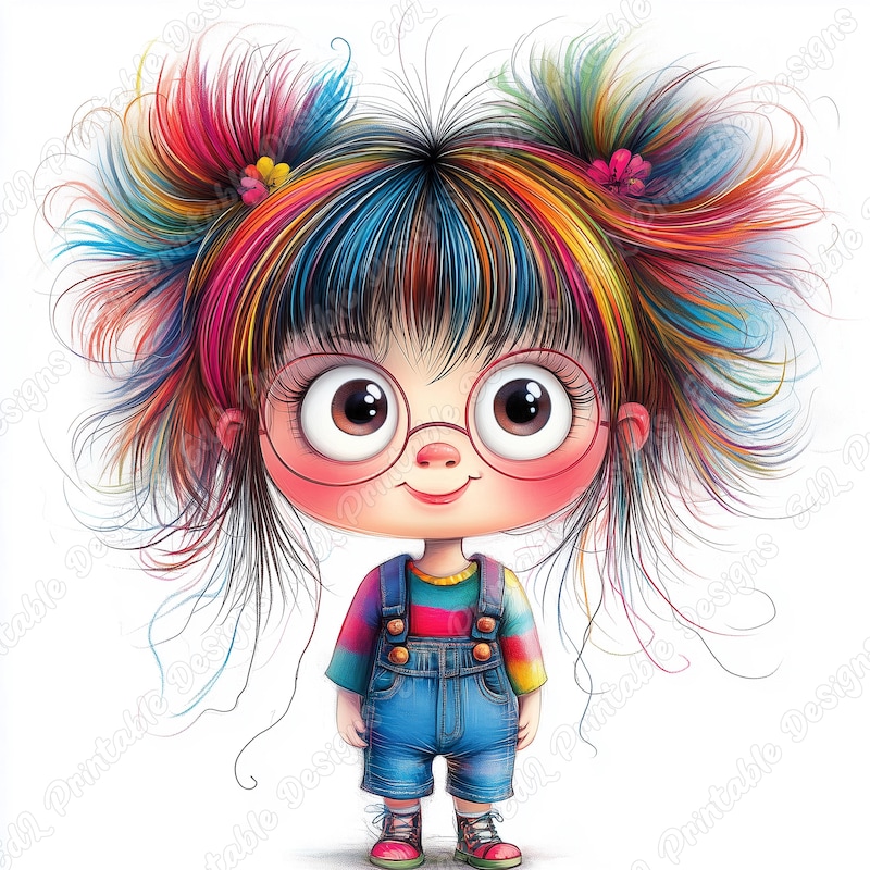Little Girl Clip Art - Etsy