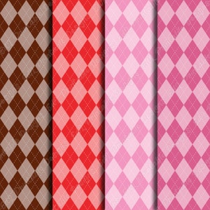 Tinted Argyle Digital Pattern Paper, Diamond Printable Background ...