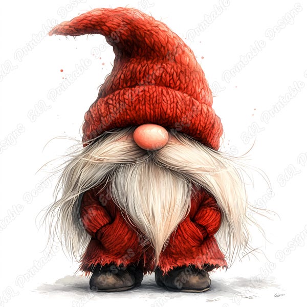 Gnome Clip Art - Etsy