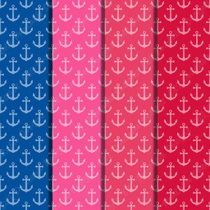 Tinted Anchors Digital Paper, Nautical Printable Background, Sailor ...