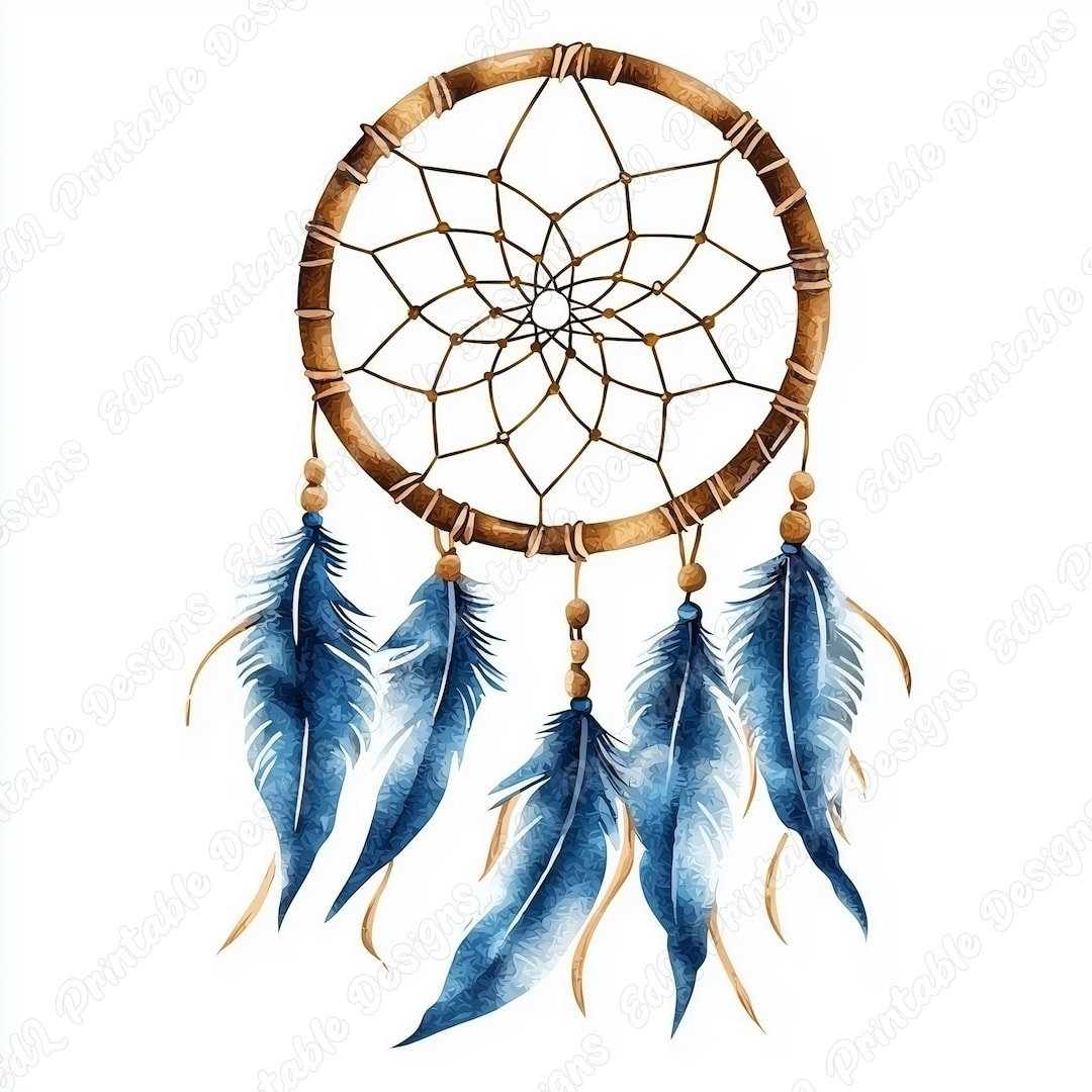 Watercolor Dreamcatcher Clip Art, Boho Tribal Designs (digital Download ...