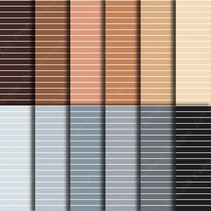 100 Color Thin Stripes Pattern Digital Paper, Line Printable Background ...