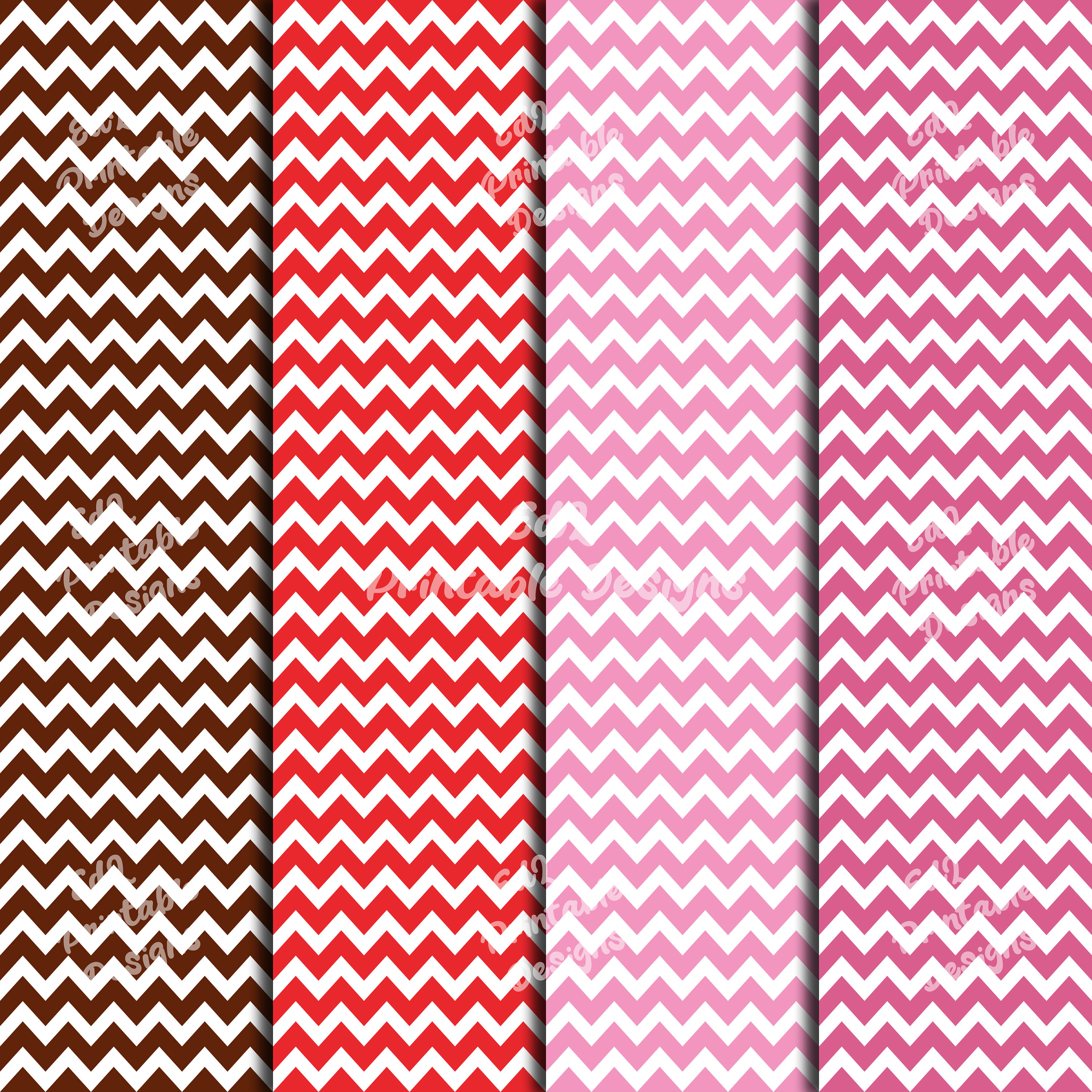 White Chevron Stripes Digital Paper, Zig Zag Printable Background ...