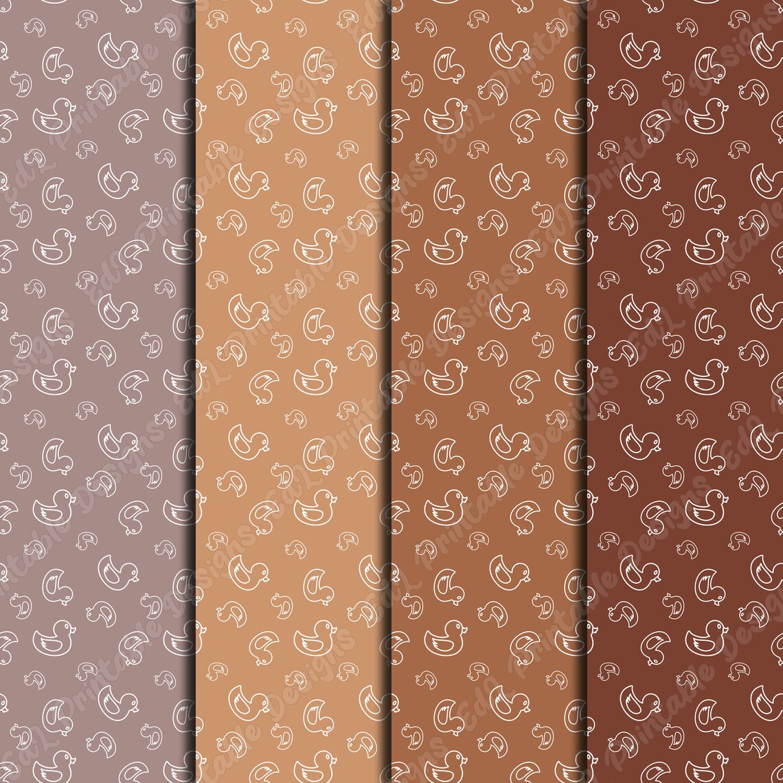 Rubber Duck Confetti Digital Paper, Toy Printable Background, Baby Boy ...