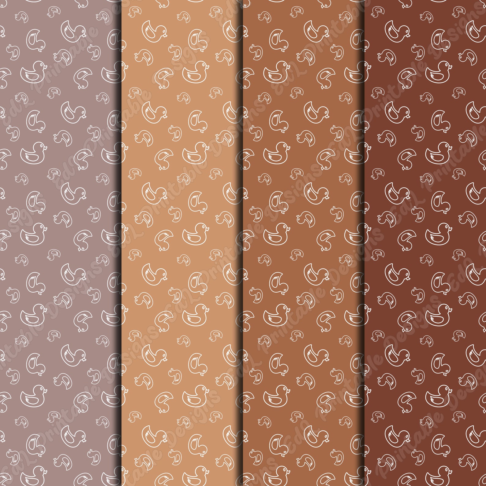 Rubber Duck Confetti Digital Paper, Toy Printable Background, Baby Boy ...