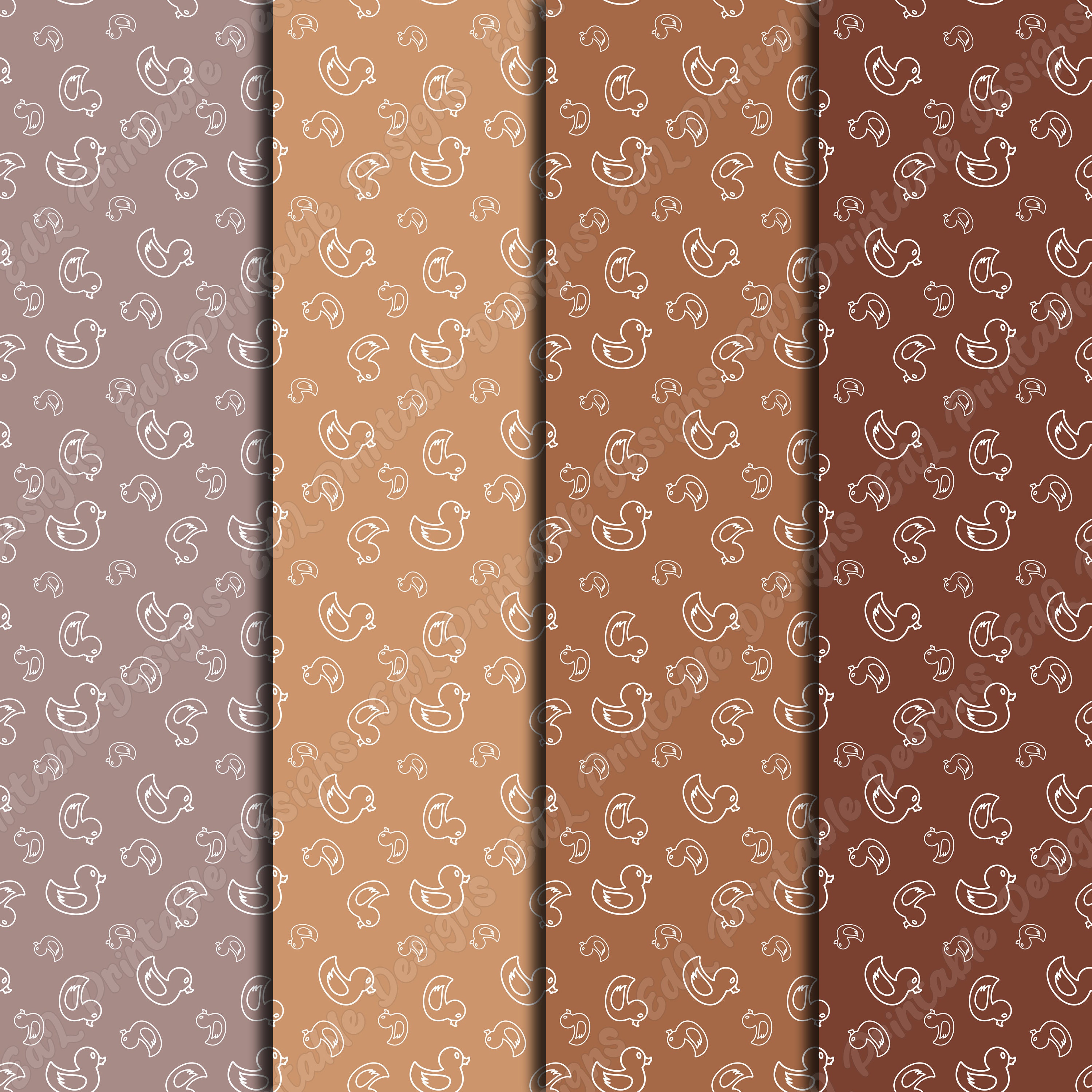 Rubber Duck Confetti Digital Paper, Seamless Pattern Set (digital ...