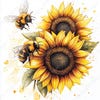 Bee Clipart. Hand Drawn Honey, Hive Clip Art. Doodle Bee Coloring ...