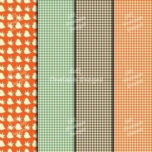 Fall Into Autumn Digital Paper, Printable Leafs Background, Boho Colors ...