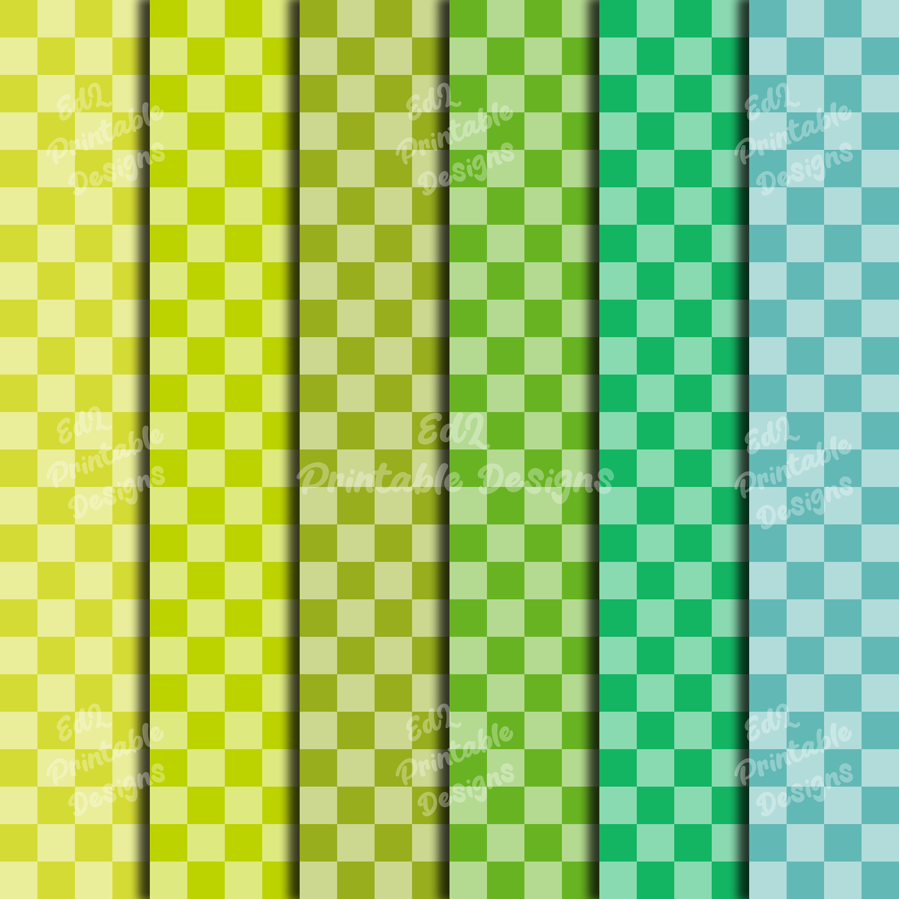 Tinted Checkered Digital Paper, Checkerboard Printable Background ...