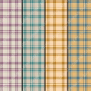 Soft Color Tartan Digital Paper, Printable Plaid Background, Boho Earth ...