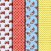 Firefighter Digital Paper Pack, Firetruck Scrapbook Patterns (digital ...