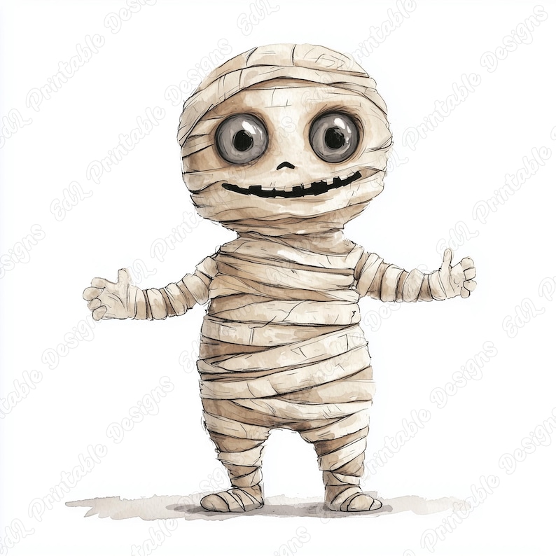 Mummy Clipart, Spooky Egyptian Mummies Images (digital Download) - Etsy
