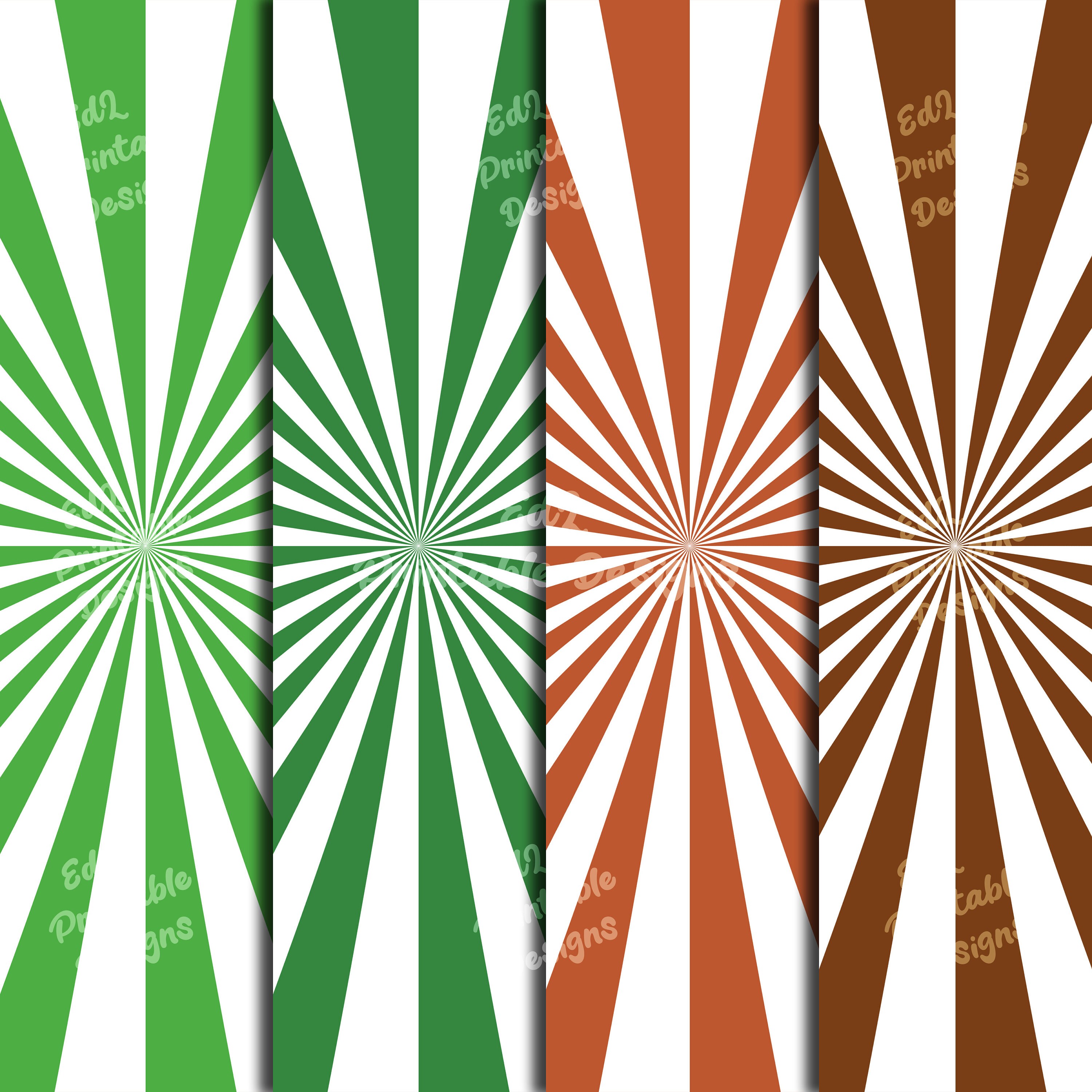 Sunburst Digital Paper, Printable Starburst Background, 12x12 Scrapbook ...