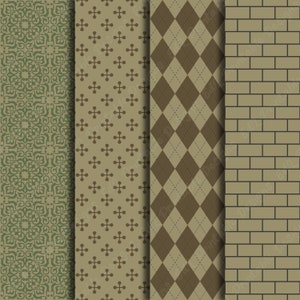 Military Colors Digital Pattern Paper, Camouflage Printable Background ...