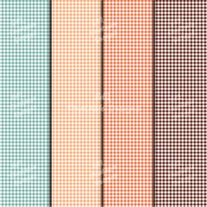 Small Gingham Digital Paper, Printable Vibrant Colors Plaid Background ...