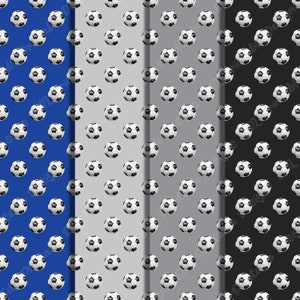 Soccer Balls Digital Paper Pack, Football Printable Background, Soccer ...