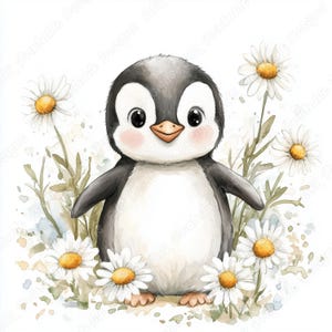20 Cute Baby Penguin Clip Art, Happy Baby Penguin Printable Images ...