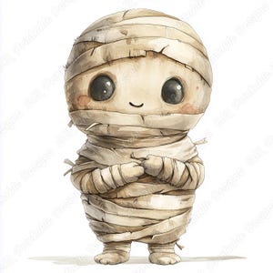 20 Cute Mummy Clip Art, Egyptian Mummies Printable Images, Spooky ...