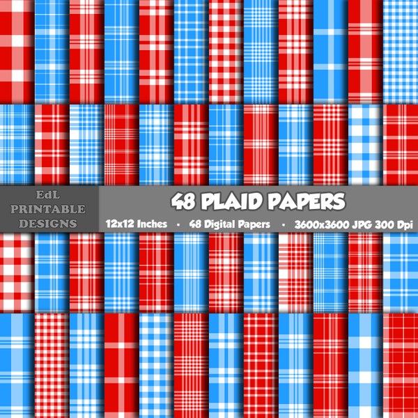 Gingham Paper - Etsy