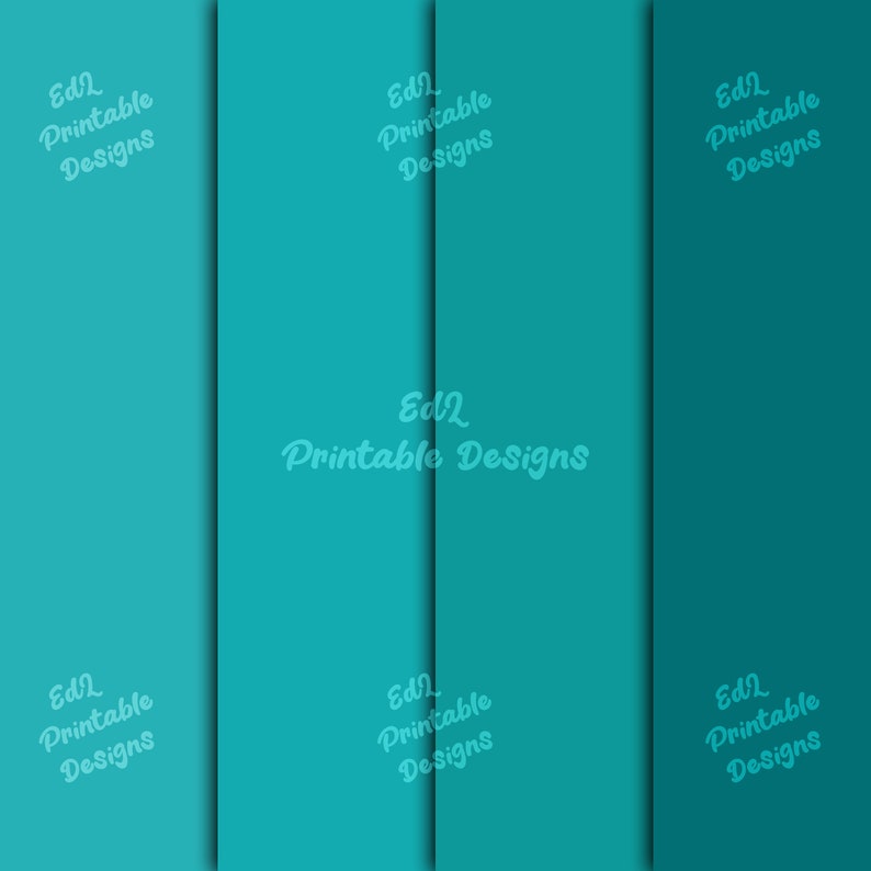 Turquoise Digital Paper Pack, Scrapbook Backgrounds (set of 20 ...
