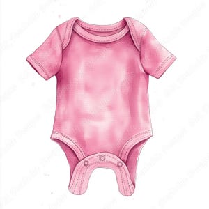 20 Watercolor Baby Grow Clip Art, Baby Onesie Printable Images, Baby ...