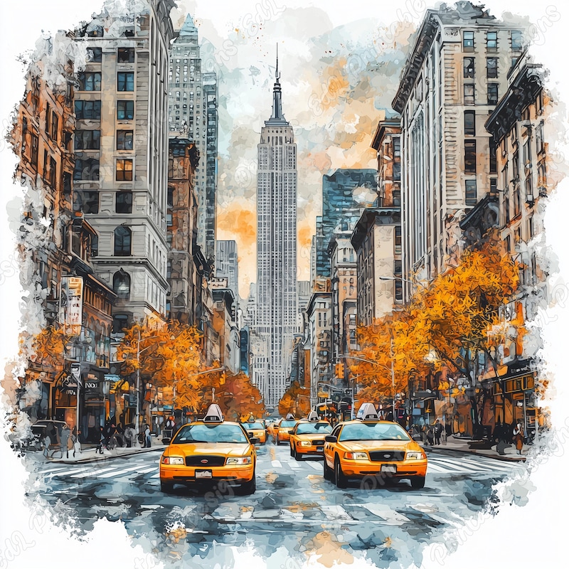 New York Winter Landscape - Etsy