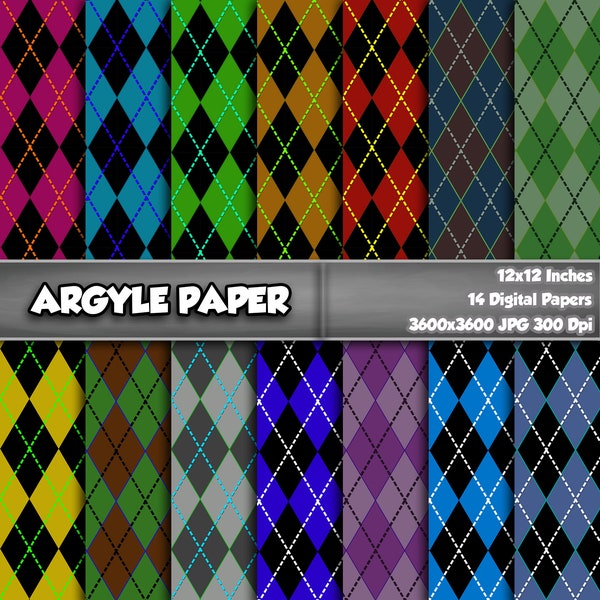 Argyle Paper - Etsy