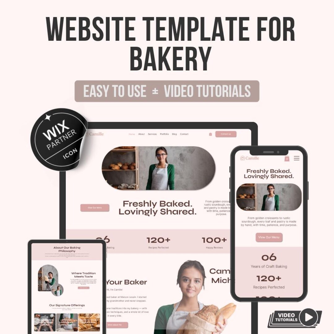 Bakery Website | Wix Website Template Bakery | Bakery Website Template ...